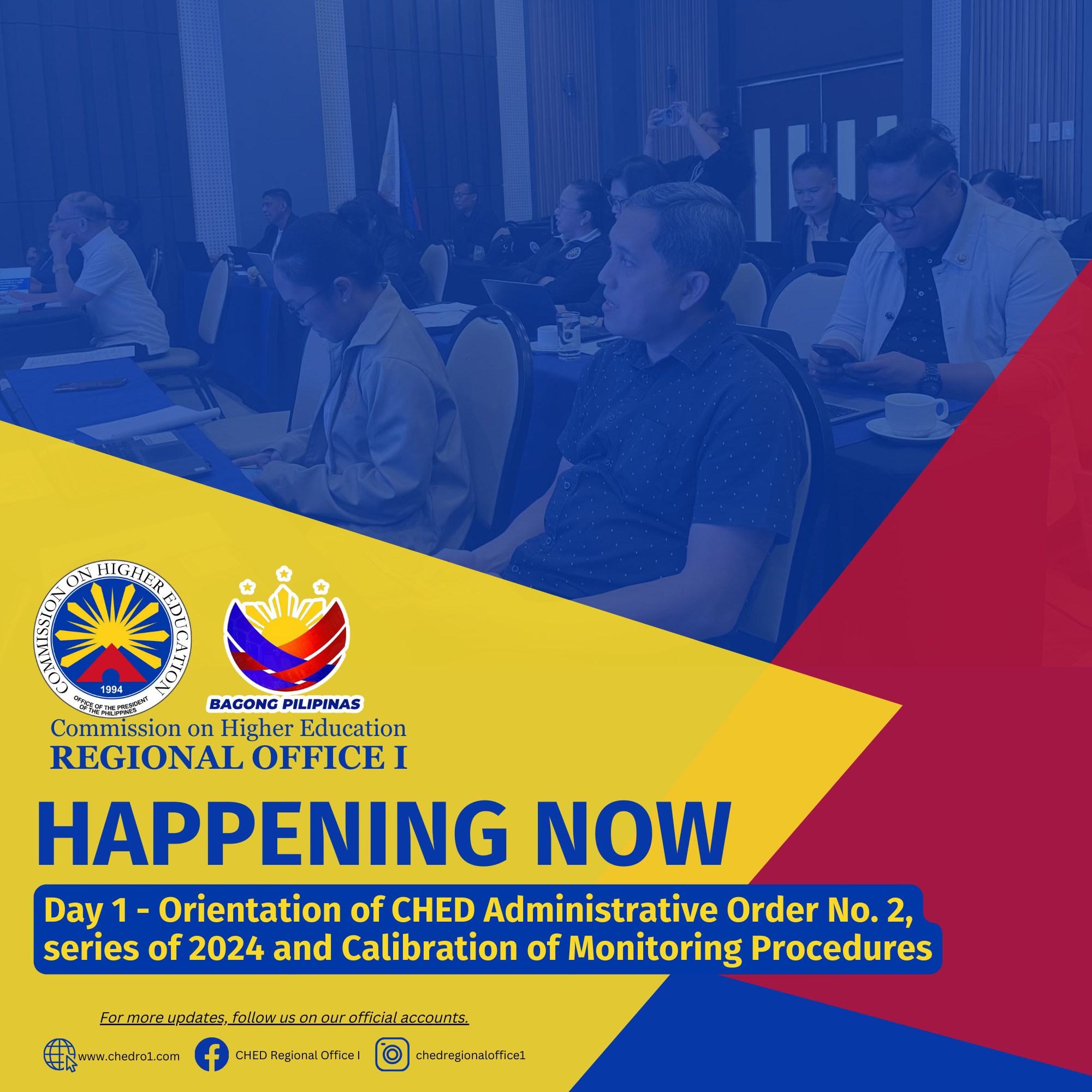 First Day of the Orientation of CHED Administrative Order No. 2, series of 2024 - CHED Region 1