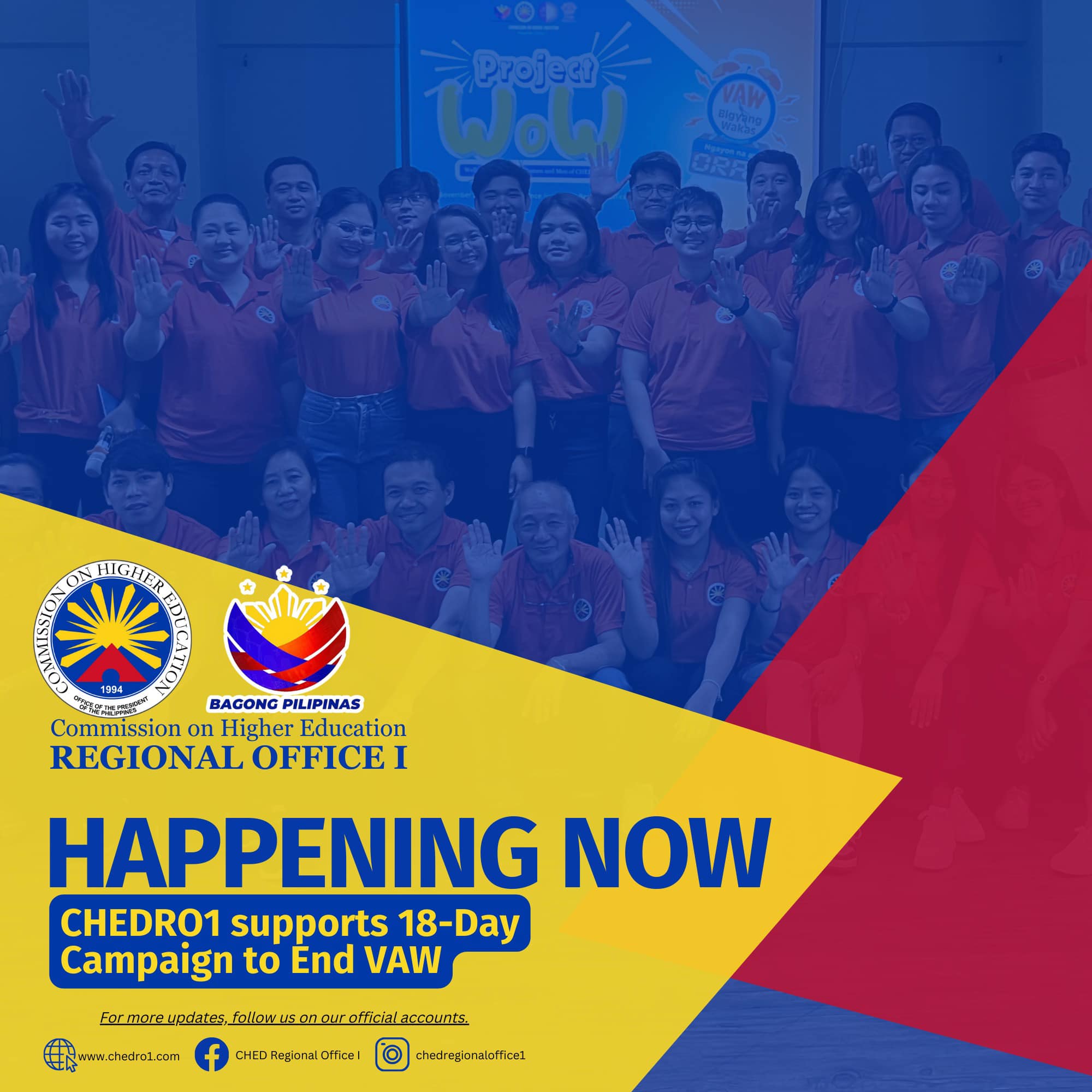 CHEDRO1 conducted its Project WOW: Wellness of Wo-Men (CHEDRO1 Women and Men) - CHED Region 1