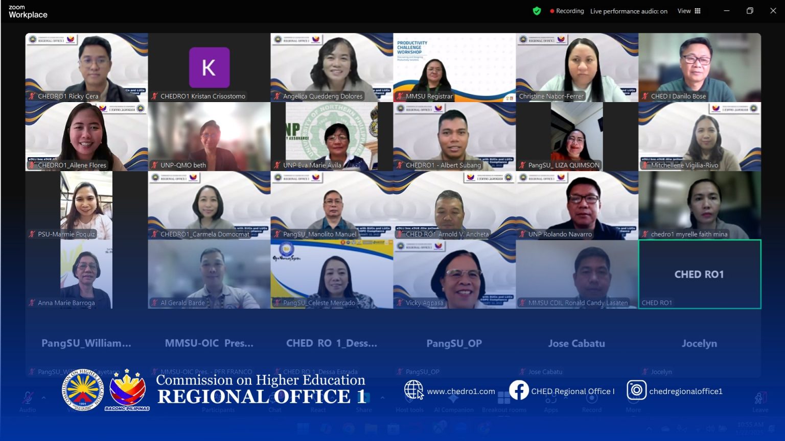 CHED RO1 boosts COPC Compliance through back-to-back meetings with SUCs ...