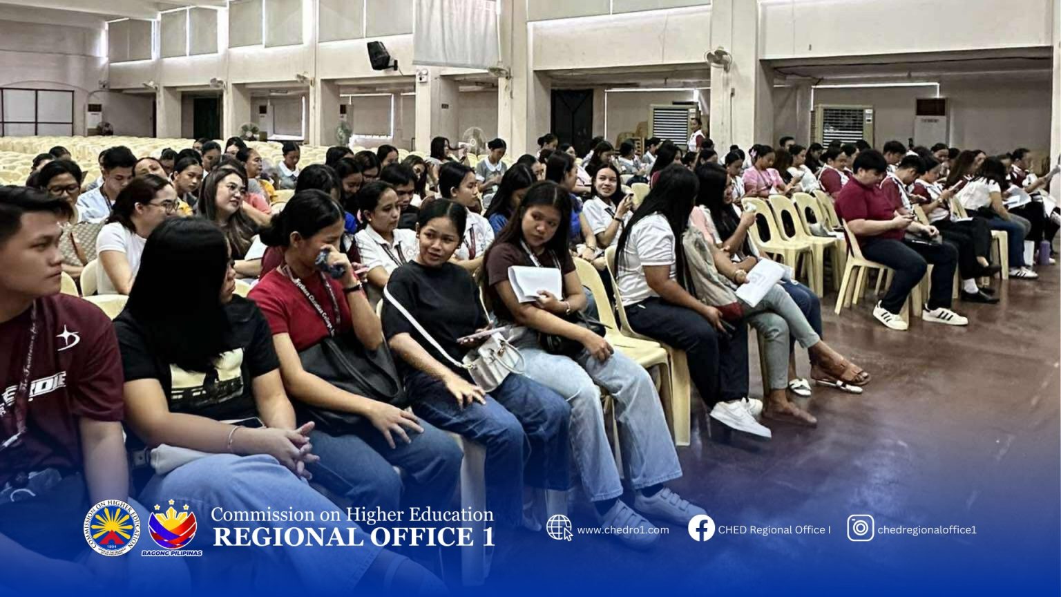 The CHED UniFAST Regional Coordinators conduct the distribution of ...